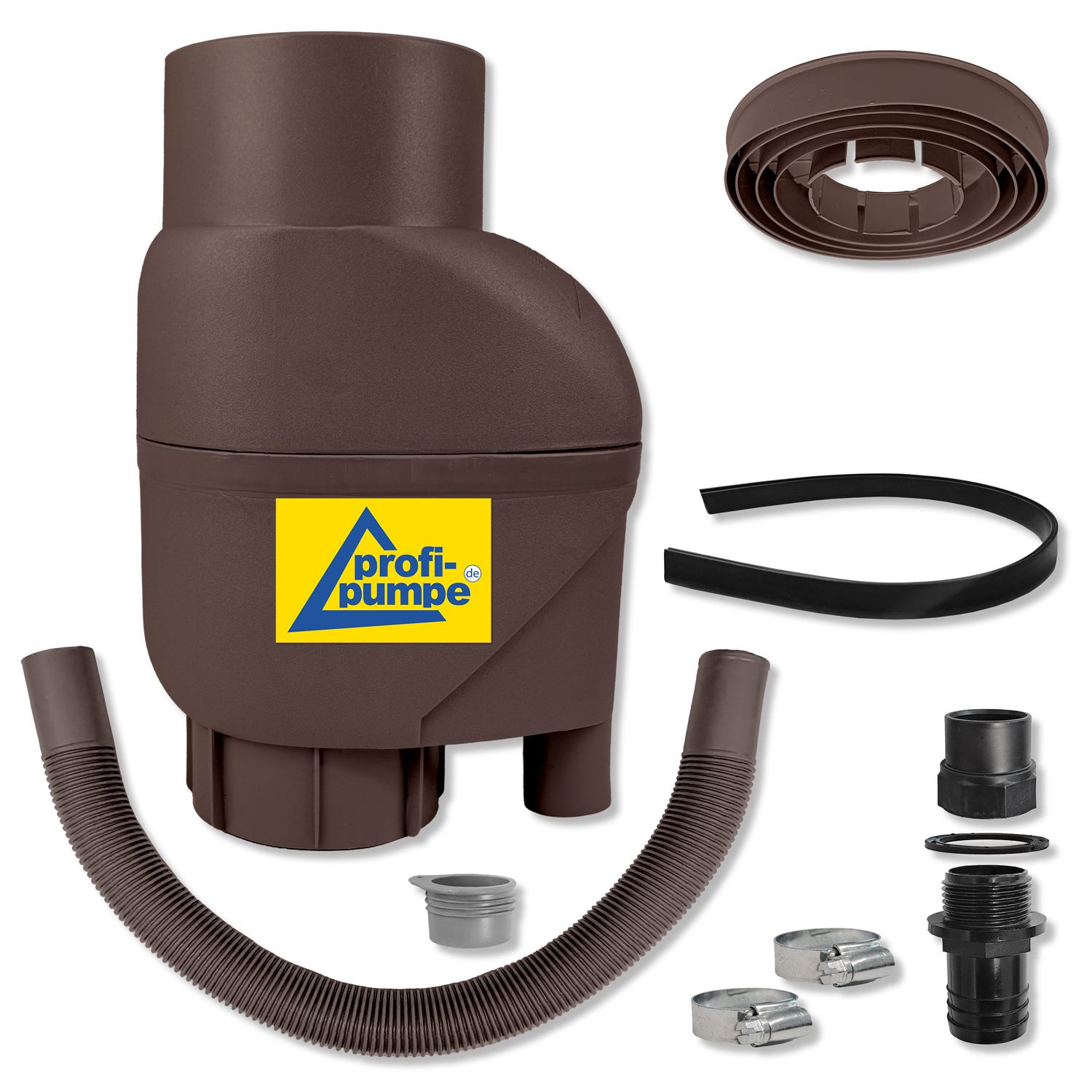 Fallrohrfilter raintec T33 Kupfer-Braun