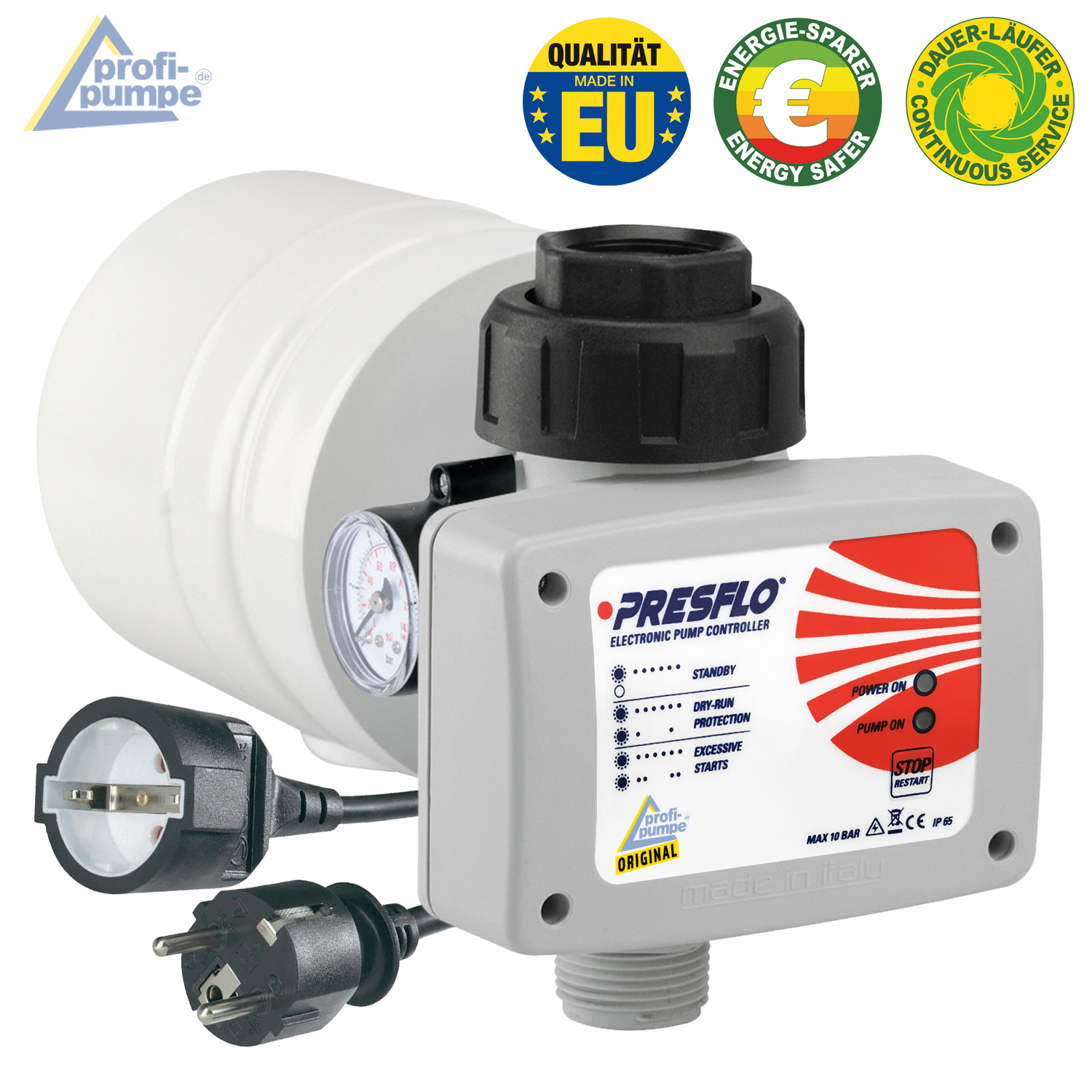 Durchflusswächter PRESFLO-2-MULTI® - Automatic-Controller verkabelt mit ...