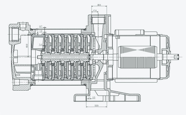 Pumpe Hauswasserwerk INNO-TEC 1300 mit FLUOMAC® Durchflusswächter