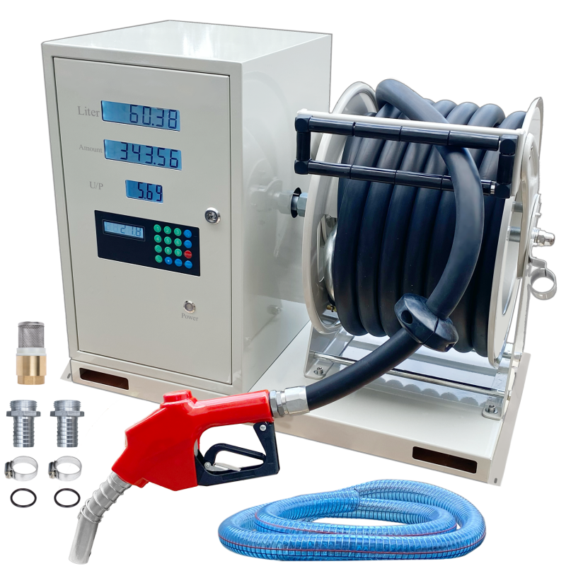 Mobile Diesel-Tankstation mit digitalem Durchflussmesser und ...
